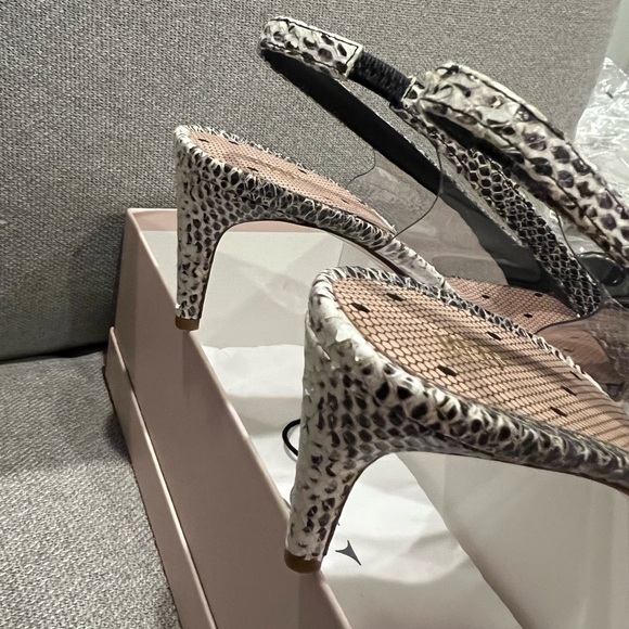 RED Valentino | Shoes | New Red V Valentino Snakeskin Embossed Leather ...